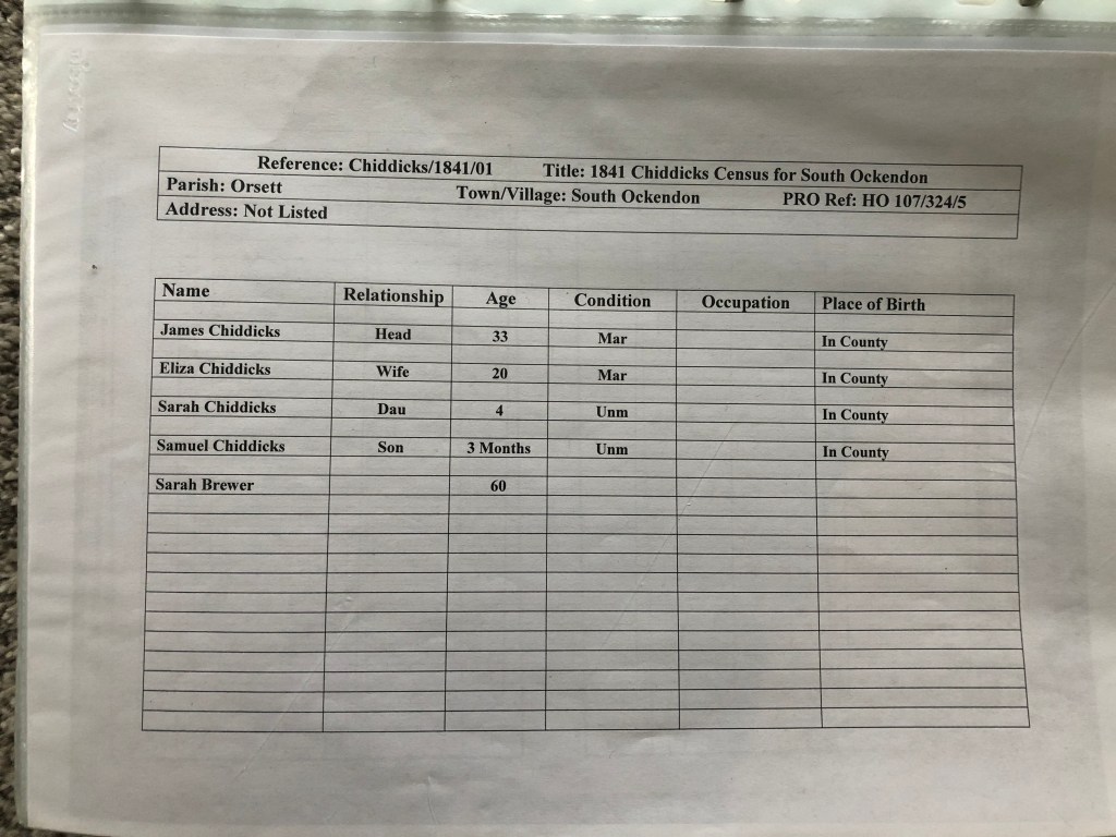 Organising Your Family History – The Chiddicks Family Tree