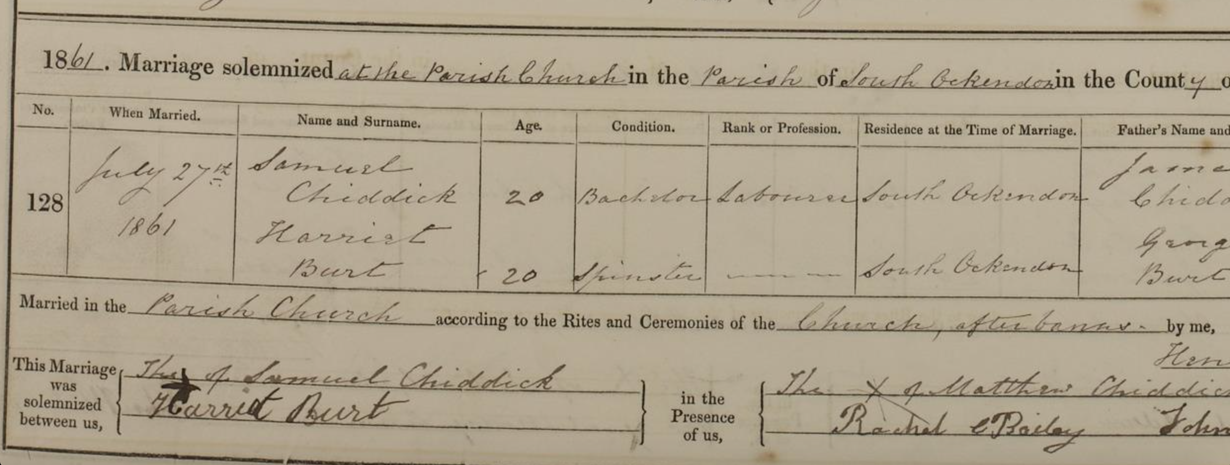 #52Ancestors Week 31 ‘Large’ – The Chiddicks Family Tree